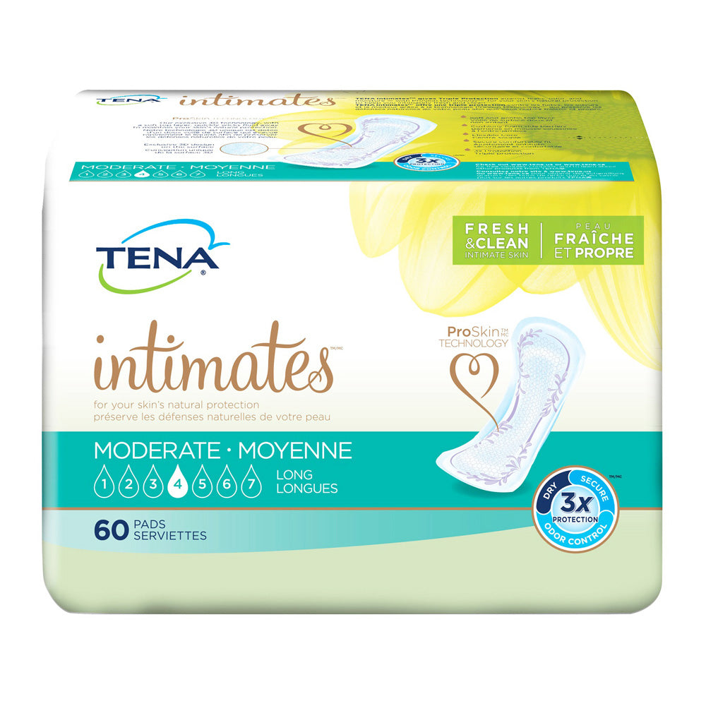 Tena® Intimates™ Moderate Long Incontinence Pad - Diamond Athletic